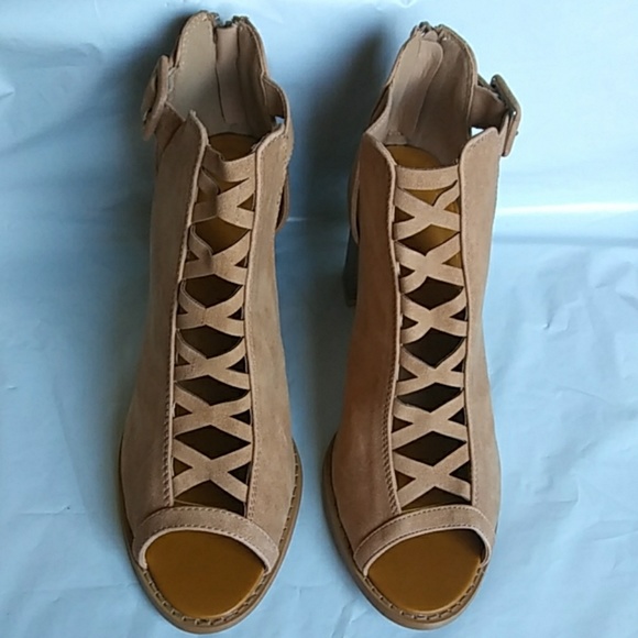 Unbranded | Shoes | Women Side Slit Cage Cutout Peep Toe Ankle Bootie ...